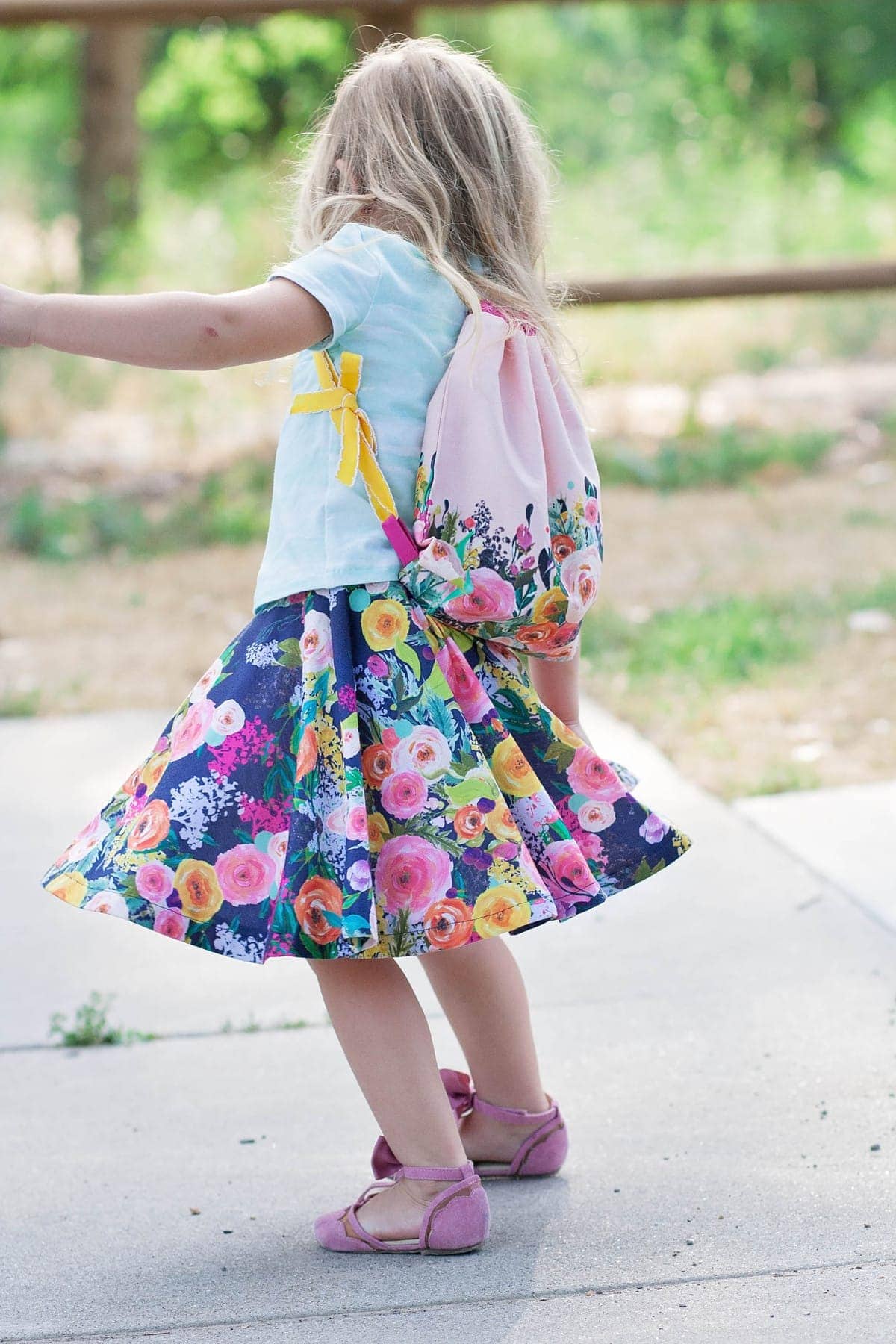 DIY Pattern Easy Circle Skirt Sewing Tutorial Sweet Red Poppy
