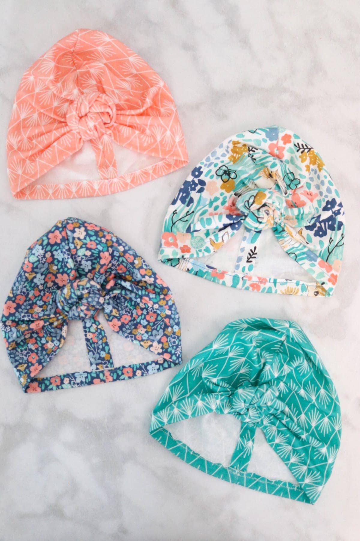 Knotted Baby Turban Pattern - Sewing Tutorial | Sweet Red Poppy