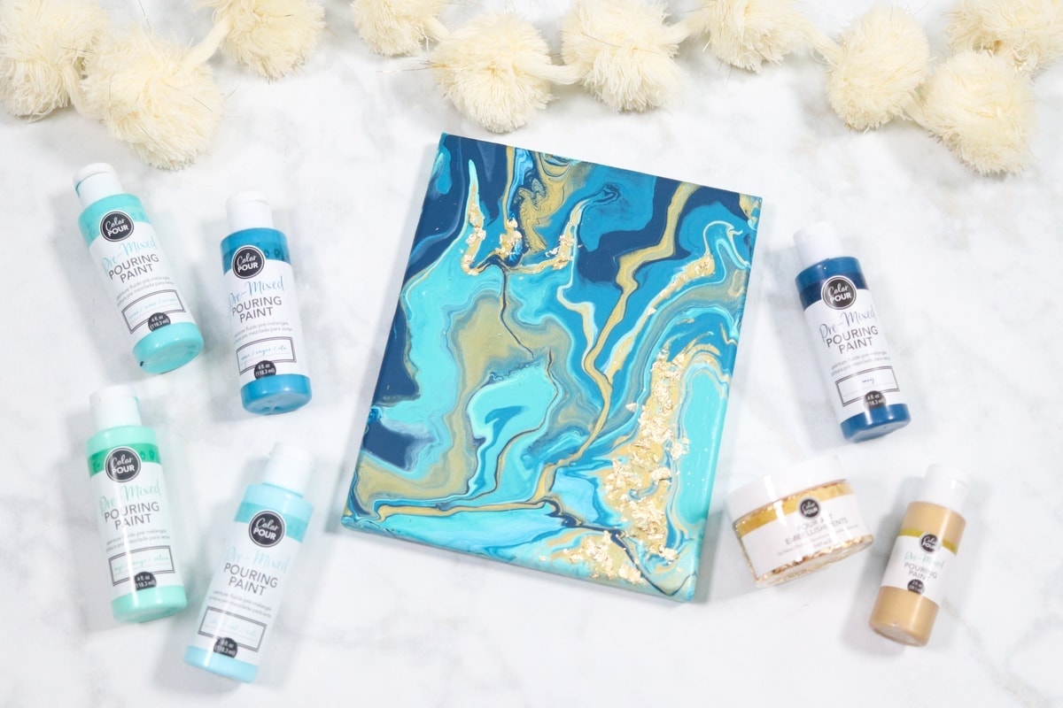 DIY Pour Painting - Crafts | Sweet Red Poppy