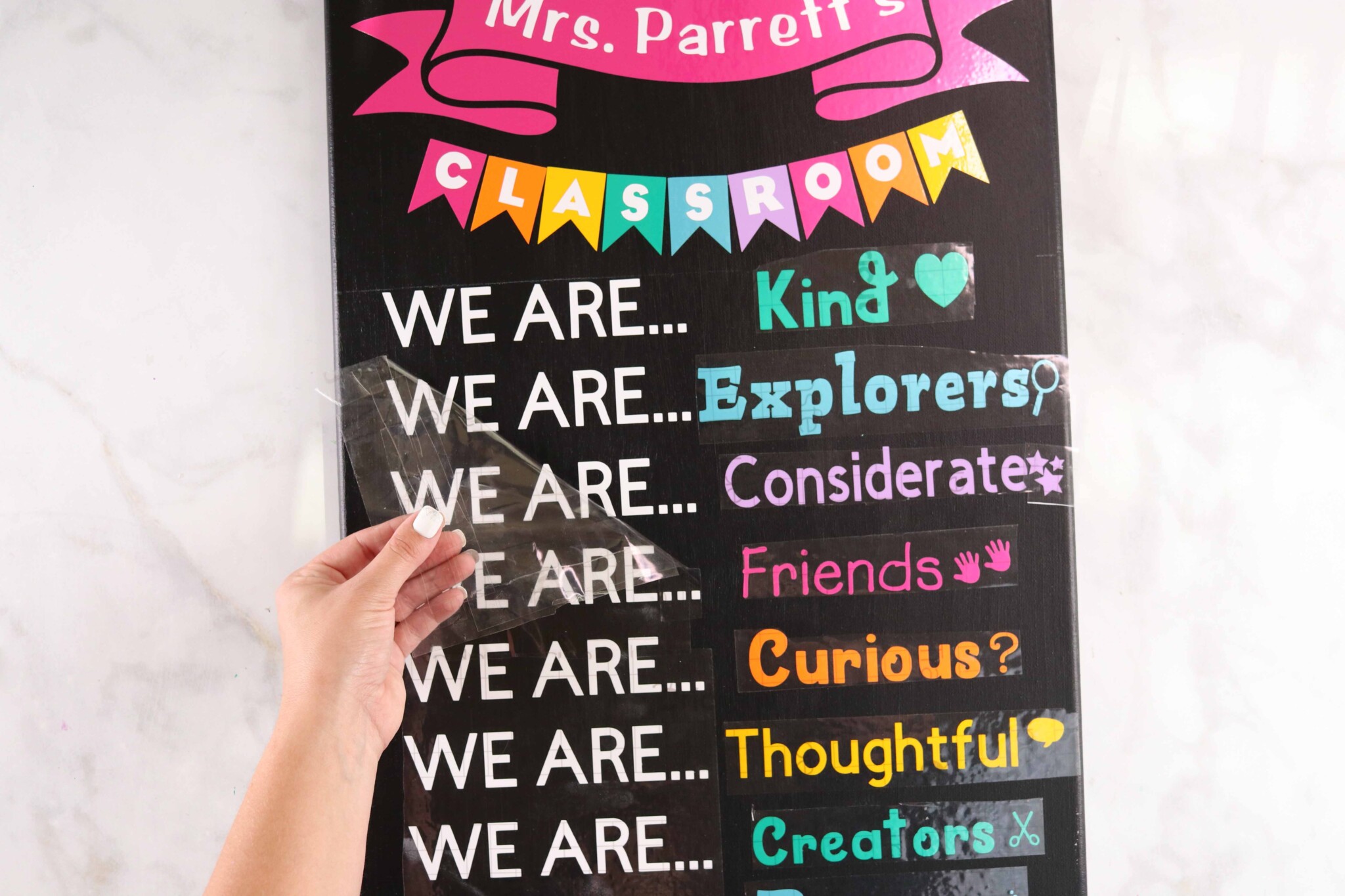 DIY Back to School Classroom Board | Cricut - Sweet Red Poppy