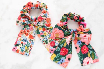 DIY How to Make A Scrunchie | Free Sewing Pattern - Sweet Red Poppy
