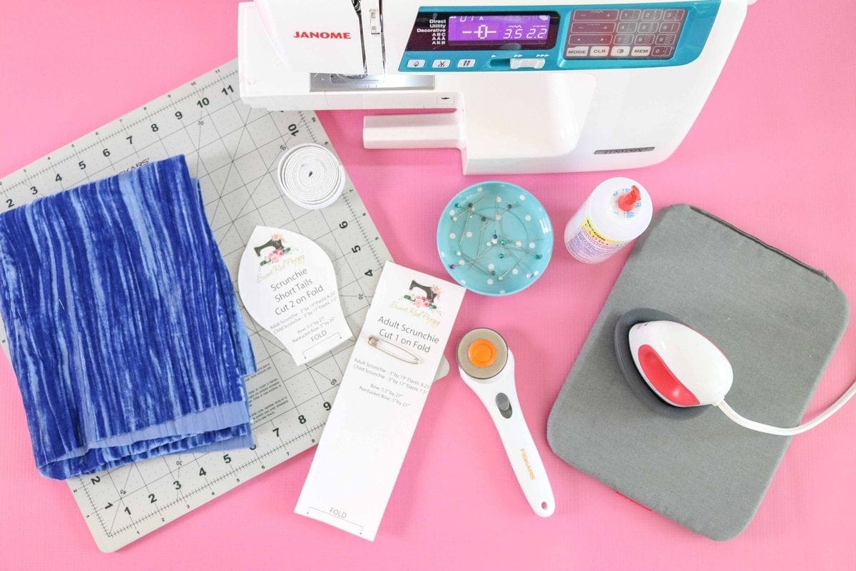 DIY How to Make A Scrunchie | Free Sewing Pattern - Sweet Red Poppy