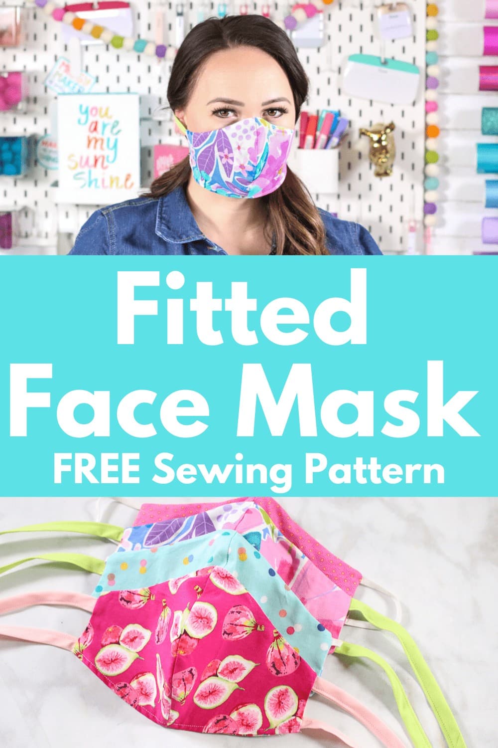 How to Sew a Fitted Cotton Face Mask - Sweet Red Poppy