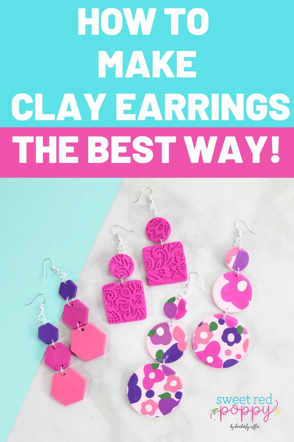 How to Make Clay Earrings: a Step by Step Tutorial - Sweet Red Poppy