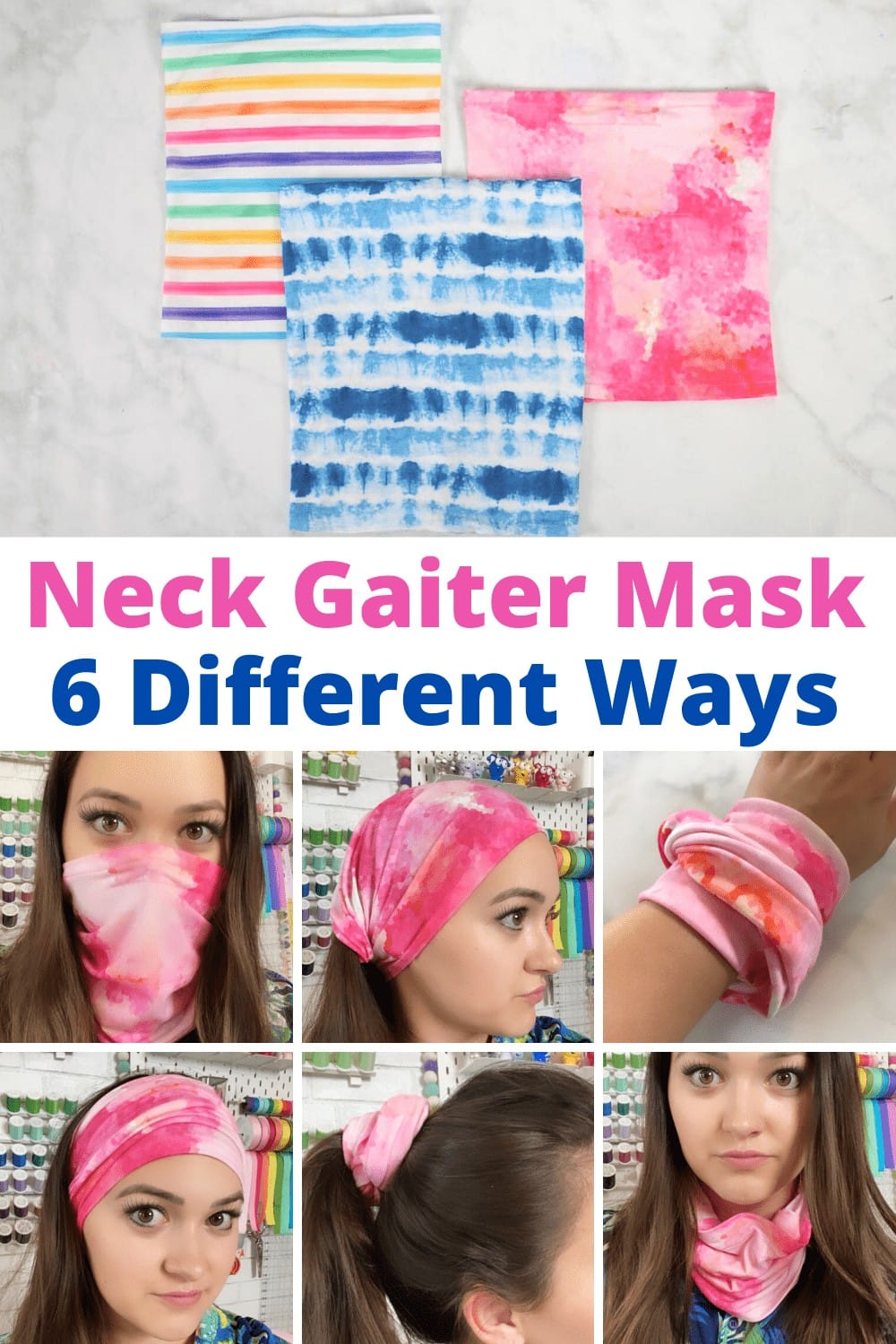 How to Make a Neck Gaiter Face Mask | Sweet Red Poppy