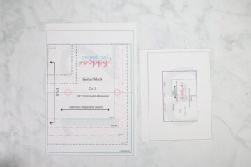 How to Make a Neck Gaiter Face Mask | Sweet Red Poppy