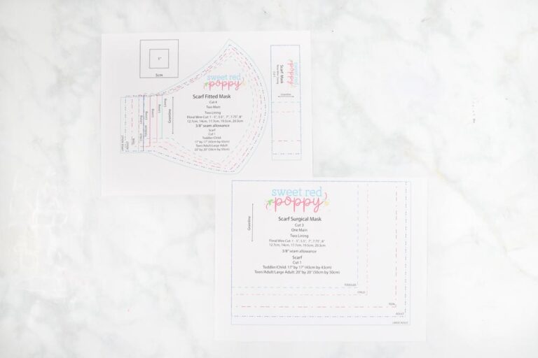 How to Make a DIY Scarf Face Mask | Sewing | Sweet Red Poppy