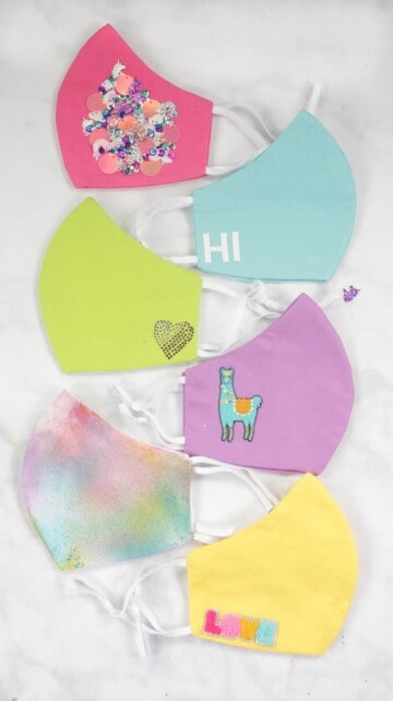 DIY Customized Face Masks - Sweet Red Poppy