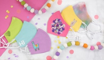 DIY Customized Face Masks - Sweet Red Poppy