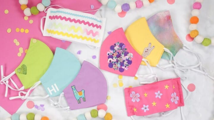 DIY Customized Face Masks - Sweet Red Poppy