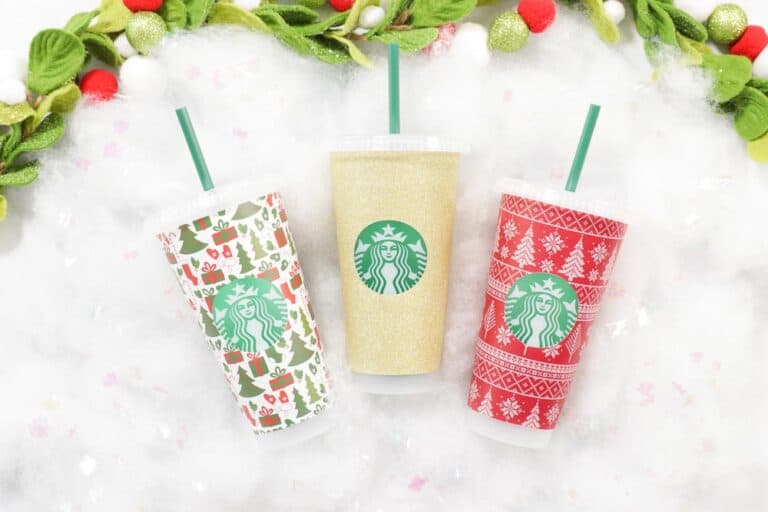 FREE Customized Starbucks Wrap Cup Tutorial | Sweet Red Poppy