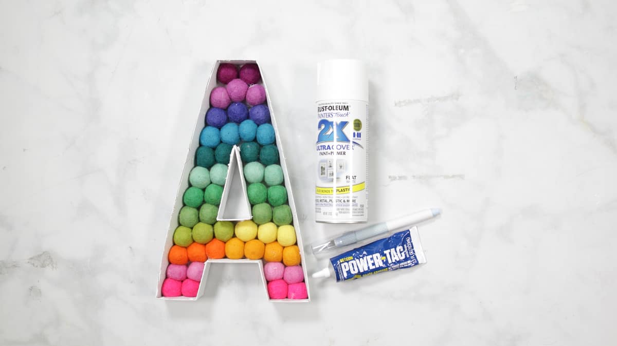 DIY Felt Ball Letters Tutorial | US craft | Sweet Red Poppy