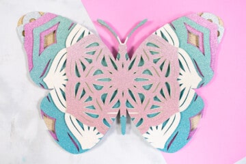 Layered Butterfly Mandala SVG File - Sweet Red Poppy