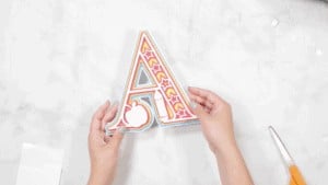 DIY Layered Alphabet | US craft | Sweet Red Poppy