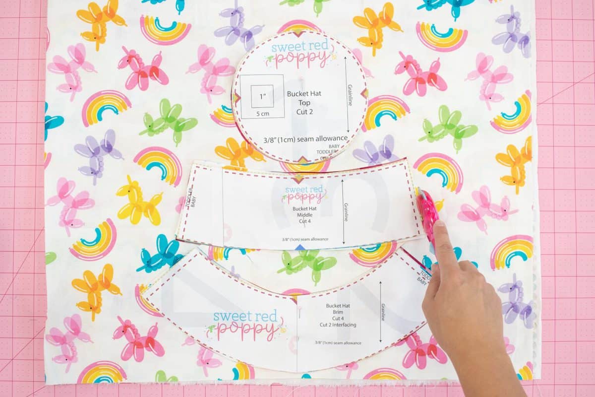 Bucket Hat Sewing Pattern | US sewing | Sweet Red Poppy