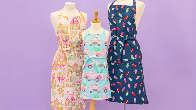 Free Apron Sewing Pattern - Sweet Red Poppy