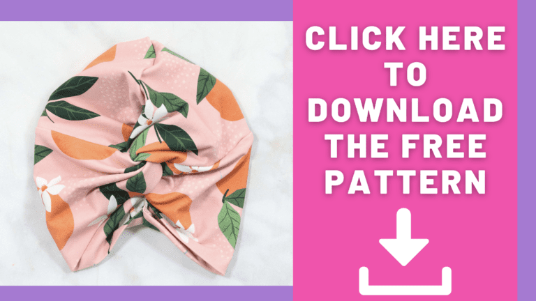 How to Sew a Chemo Cap FREE Sewing Pattern - Sweet Red Poppy