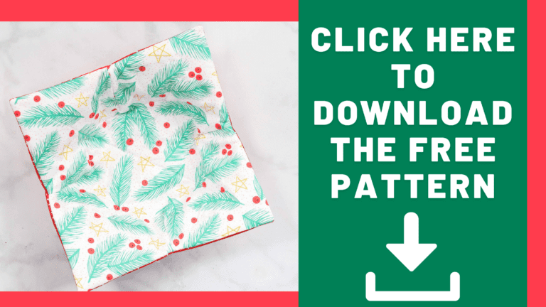 Microwave Bowl Cozy Sewing Pattern - Sweet Red Poppy