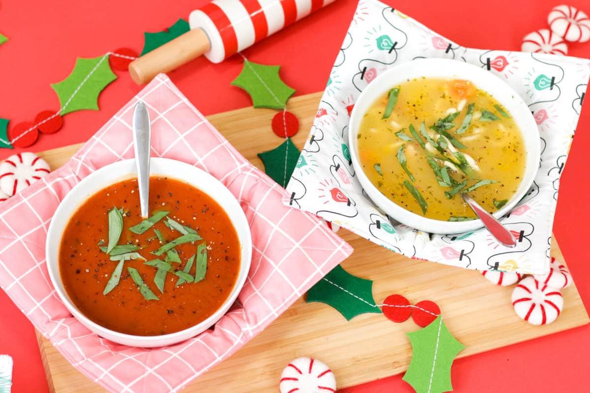 Microwave Bowl Cozy Sewing Pattern - Sweet Red Poppy