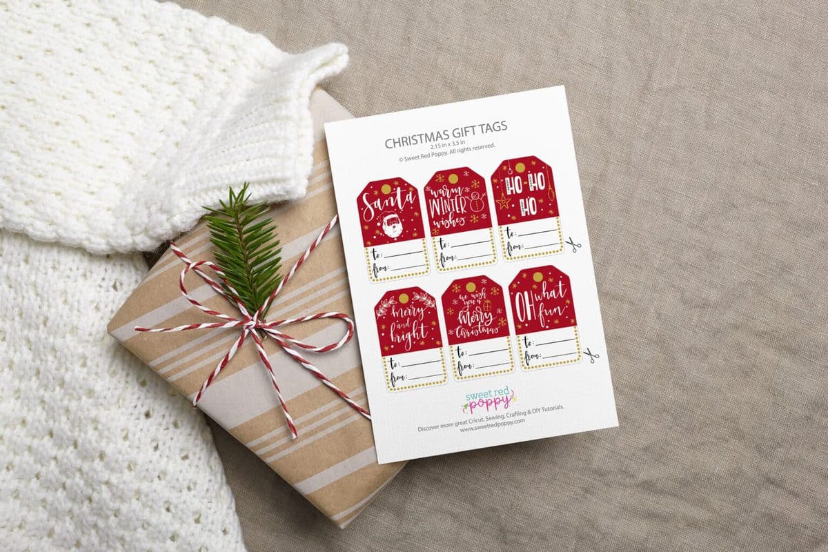 Christmas Gift Tags - Free Printable | Sweet Red Poppy