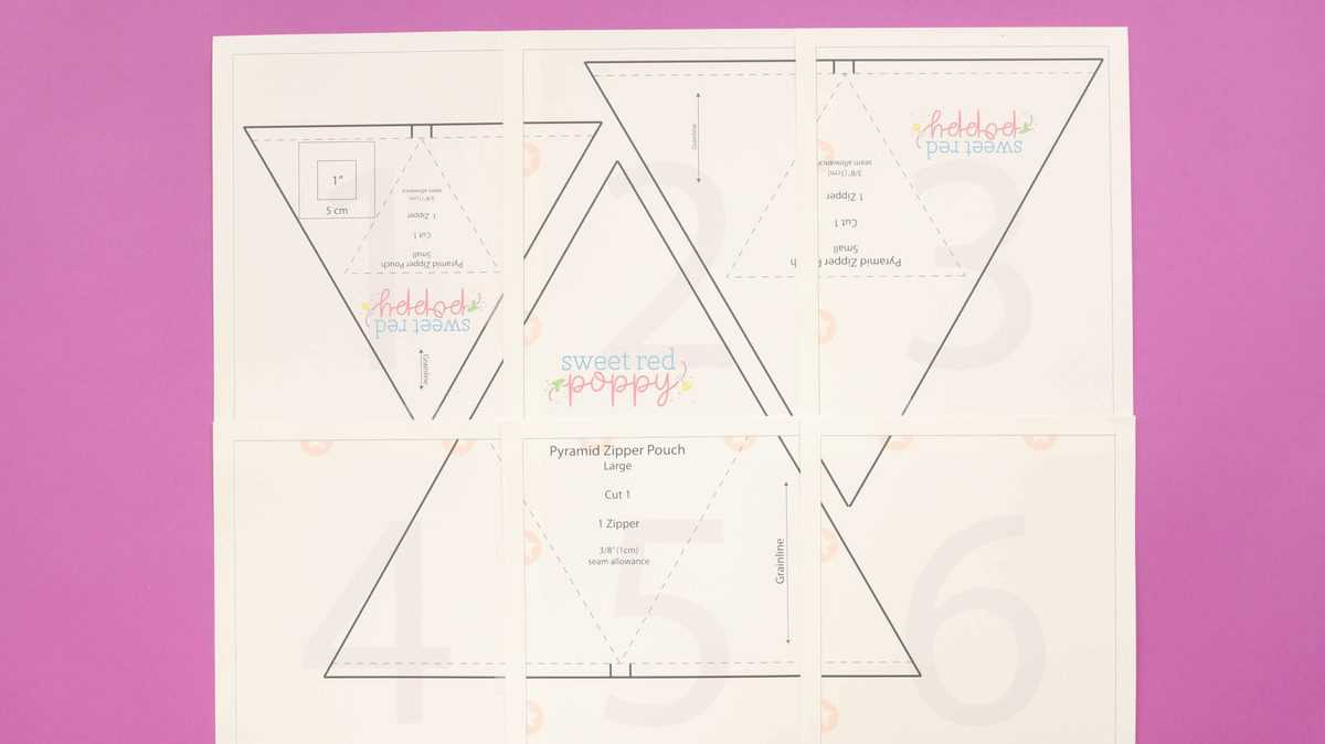 Zipper Triangle Pouch Sewing Tutorial - Sweet Red Poppy