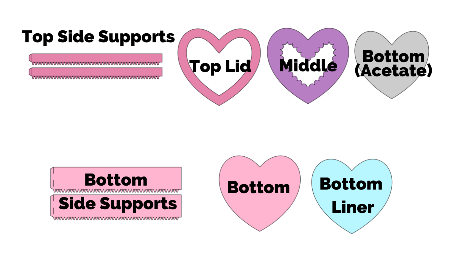 How to Make a 3D Heart-Shaped Box Free Template - Sweet Red Poppy