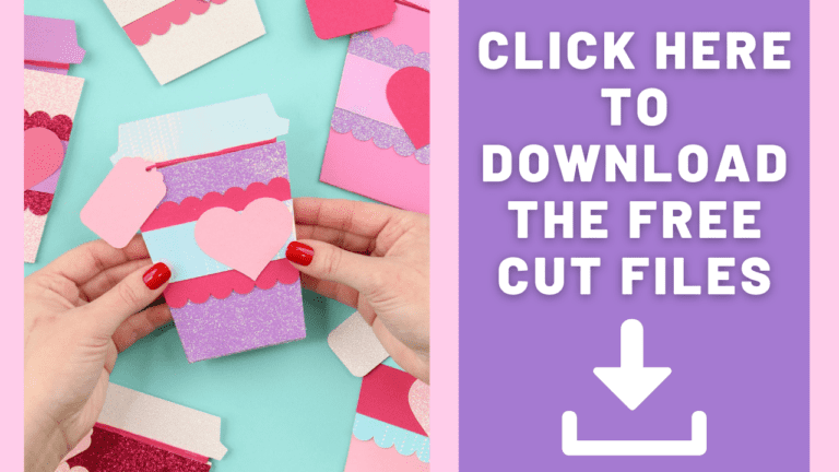 Valentine's Day Coffee Cup Gift Card Holder SVG Cut File - Sweet Red Poppy