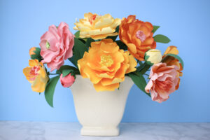 DIY Paper Peony Flower - Sweet Red Poppy