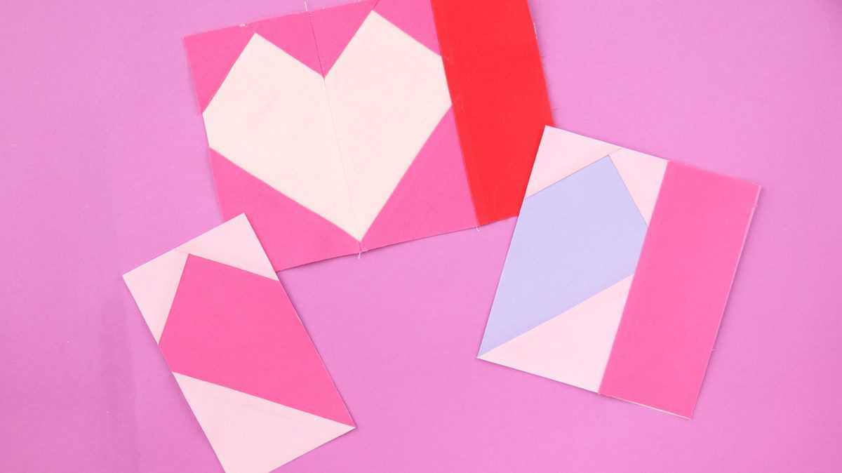 Valentine's Heart Mug Rug Pattern - Sweet Red Poppy