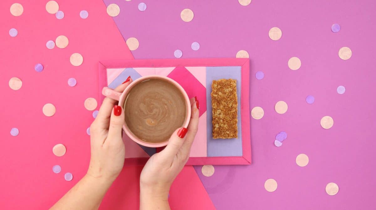 Valentine's Heart Mug Rug Pattern - Sweet Red Poppy