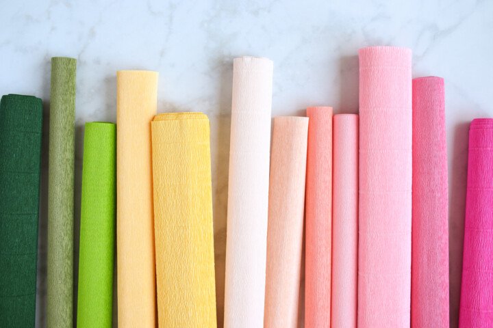 Oversized Crepe Paper Dahlia - Sweet Red Poppy