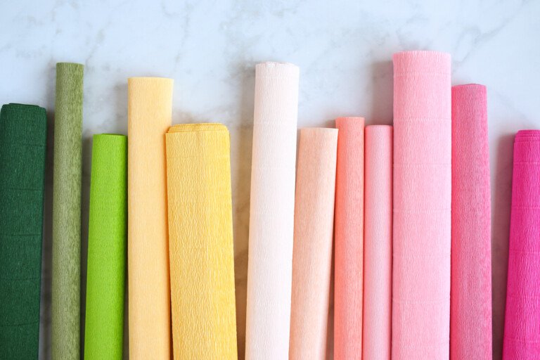 Oversized Crepe Paper Dahlia - Sweet Red Poppy