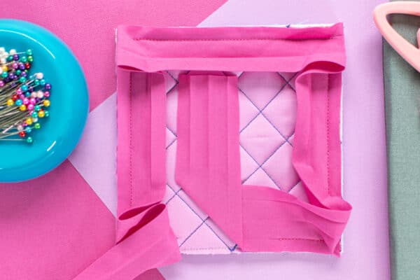 How to Join Bias Tape with a Diagonal Seam - Sweet Red Poppy