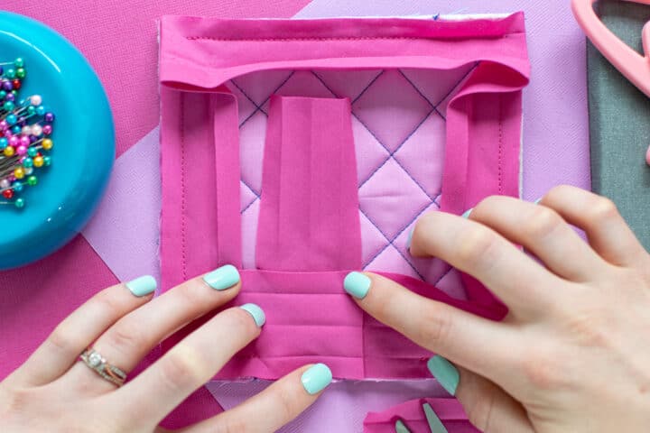 How to Join Bias Tape with a Diagonal Seam - Sweet Red Poppy