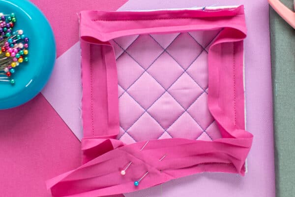 How to Join Bias Tape with a Diagonal Seam - Sweet Red Poppy