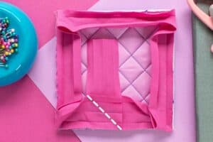 How to Join Bias Tape with a Diagonal Seam - Sweet Red Poppy