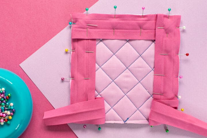 How to Join Bias Tape with a Diagonal Seam - Sweet Red Poppy