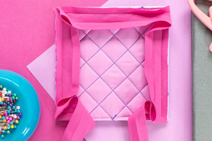 How to Join Bias Tape with a Diagonal Seam - Sweet Red Poppy