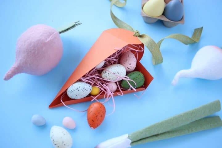 How to Make a Paper Carrot Treat Box - Sweet Red Poppy