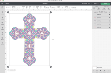 3D Layered Easter Cross - Sweet Red Poppy