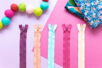 Anatomy of a Zipper - Sweet Red Poppy