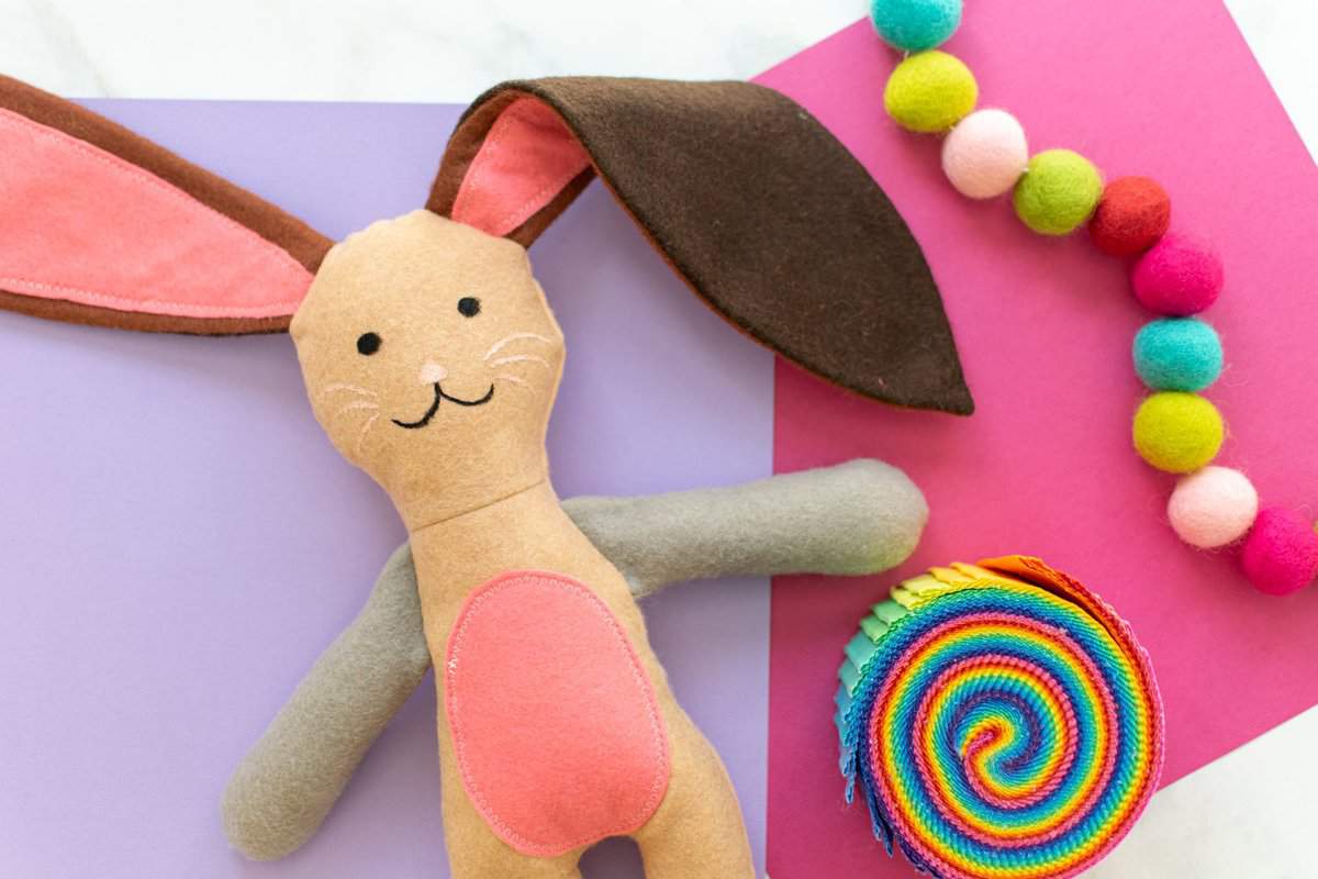 Plush Bunny Doll Pattern - Sweet Red Poppy