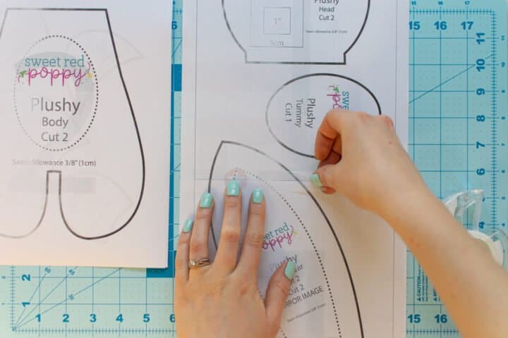 Plush Bunny Doll Pattern - Sweet Red Poppy