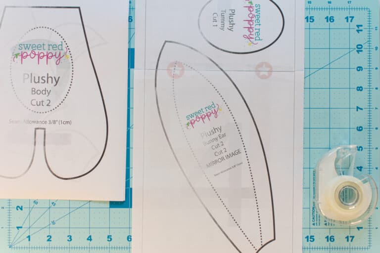 Plush Bunny Doll Pattern - Sweet Red Poppy