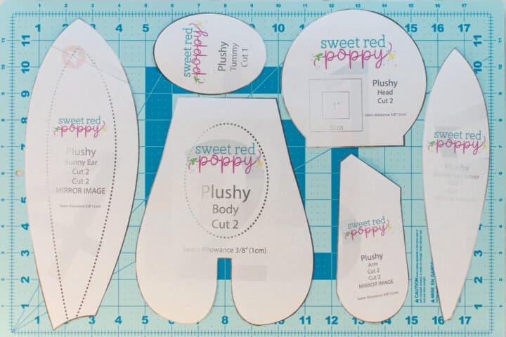 Plush Bunny Doll Pattern - Sweet Red Poppy