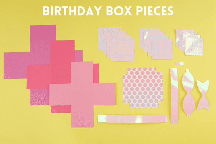 Birthday Explosion Box Tutorial and SVG Template - Sweet Red Poppy