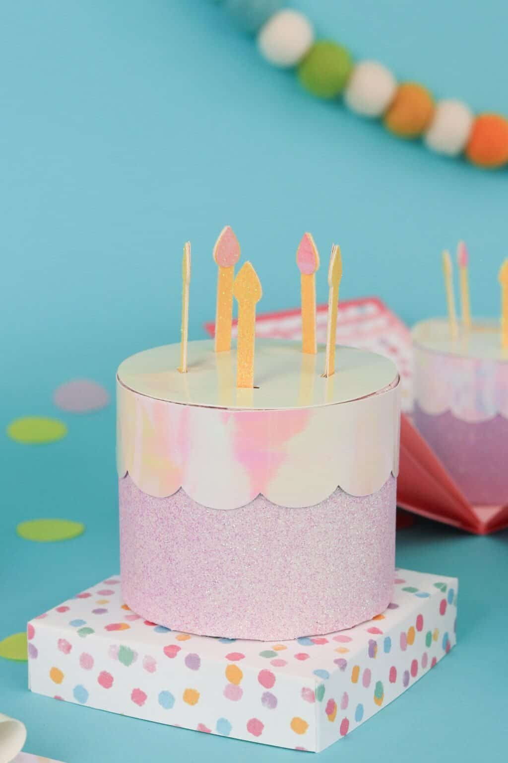 Birthday Explosion Box Tutorial and SVG Template - Sweet Red Poppy