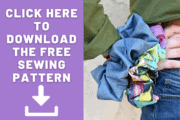 How to Sew an Oversized Scrunchie - Sweet Red Poppy