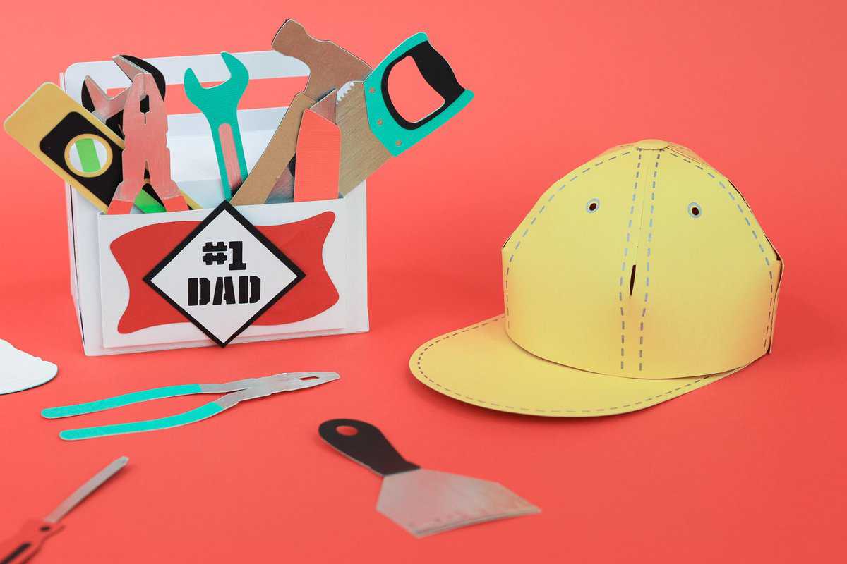 Father's Day 3D Tool Box Gift Box - Sweet Red Poppy