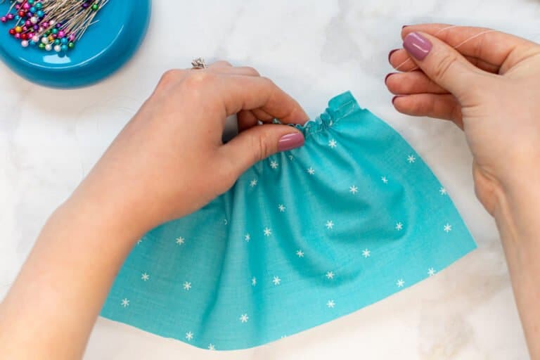 How to Gather Fabric (3 Ways!) - Sweet Red Poppy